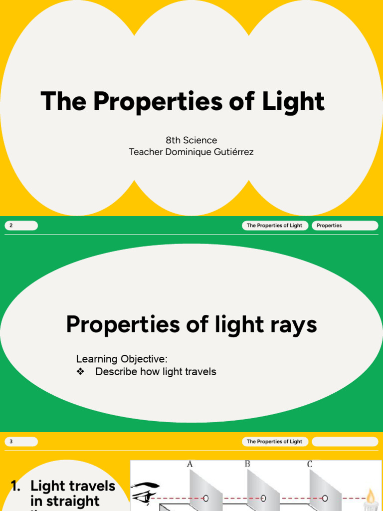 8th+Science+-+The+Properties+of+Light | PDF | Light | Electromagnetic ...