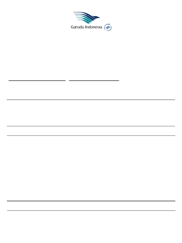 Garuda Indonesia Electronic Ticket Receipt | PDF