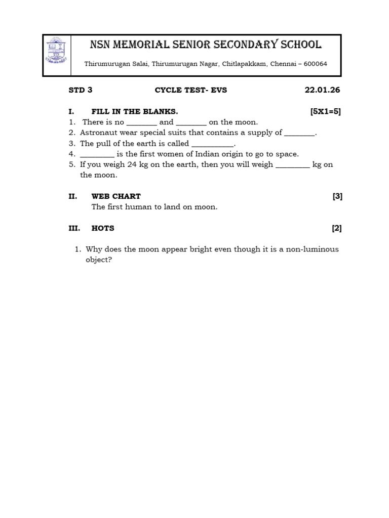 Cycle Test Jan Std 3 | PDF