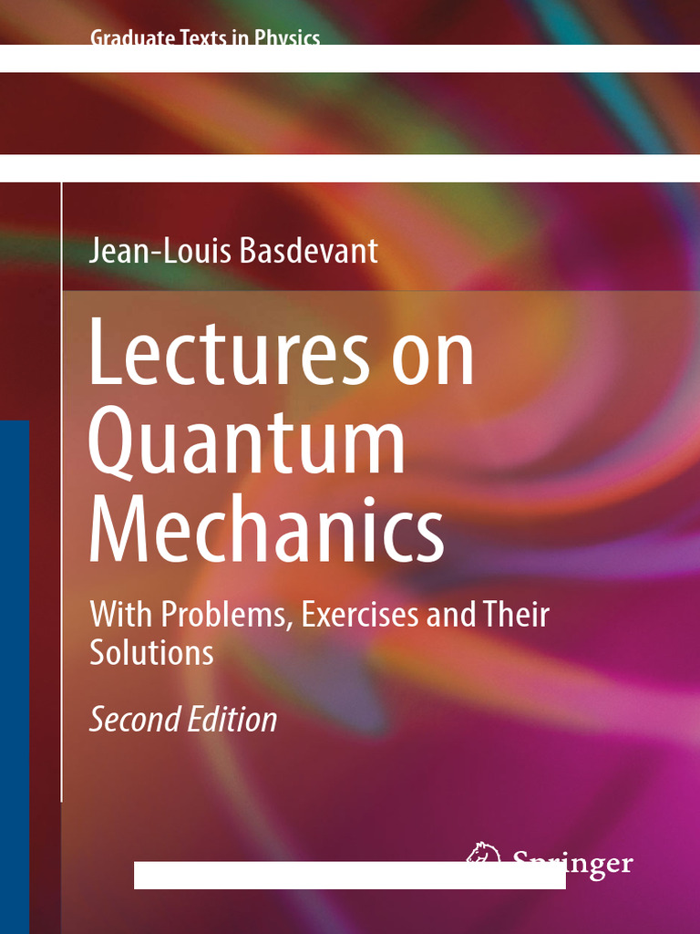 Quantum Mechanics Lectures & Solutions | PDF | Uncertainty Principle ...