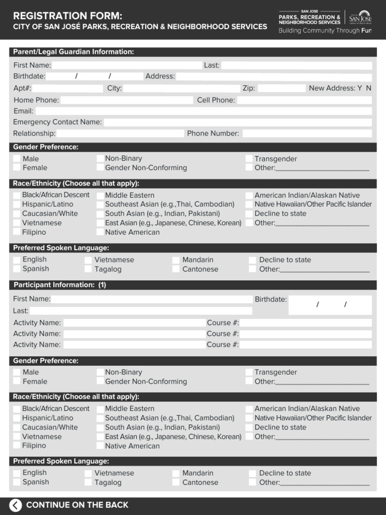 PRNS Registration Forms_English | PDF | Race And Ethnicity In The ...