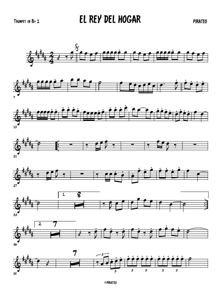El Rey Del Hogar - Trumpet in Bb 1 | PDF