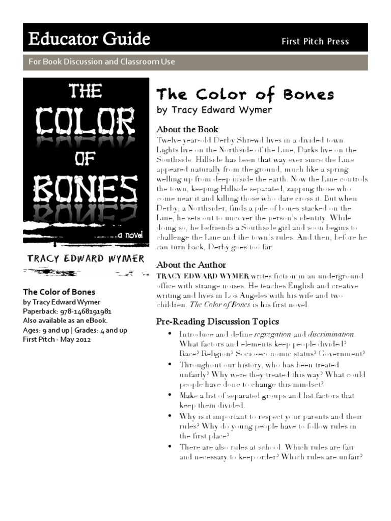 The Color of Bones Educator Guide | PDF | Narration