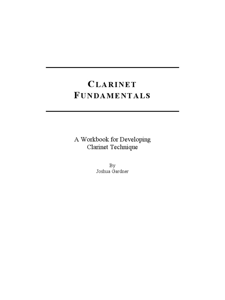 Clarinet Fundamentals Complete - Fingerings | PDF | Pitch (Music ...
