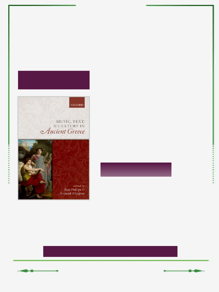 Music, Text, and Culture in Ancient Greece Tom Phillips ebook digital ...