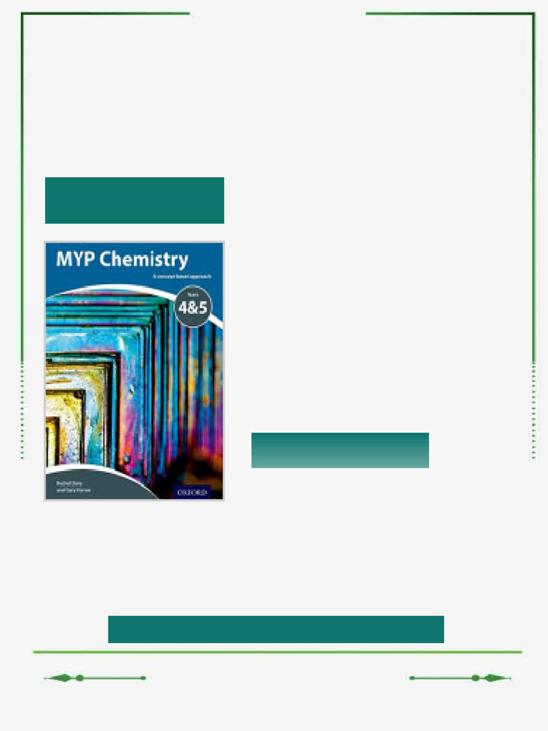 MYP Chemistry: a Concept Based Approach (IB MYP SERIES) 1st Edition ...