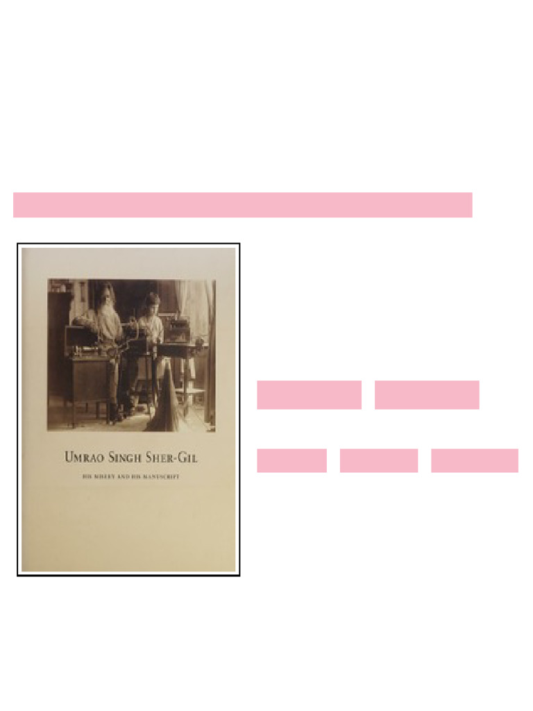 Umrao Singh Sher-Gil : his misery and his manuscript ebook online text ...