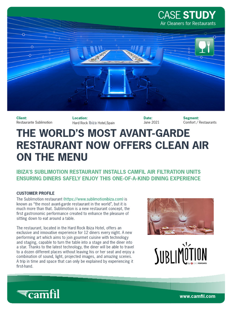 Case Study Restaurante Sublimotion ENG.pdf | PDF | Restaurants