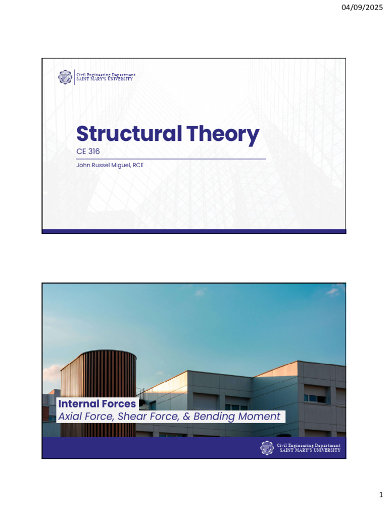Internal Forces in Structural Engineering | PDF | Bending | Beam ...