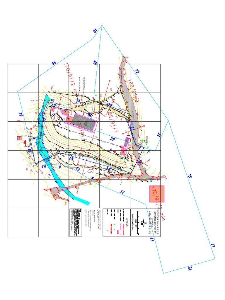 Contour Plan for Satsang Centre, Bilaspur | PDF