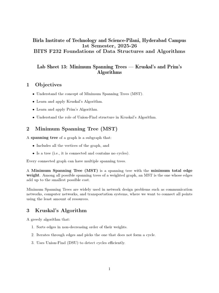 Lab Sheet 13 | PDF | Combinatorics | Algorithms