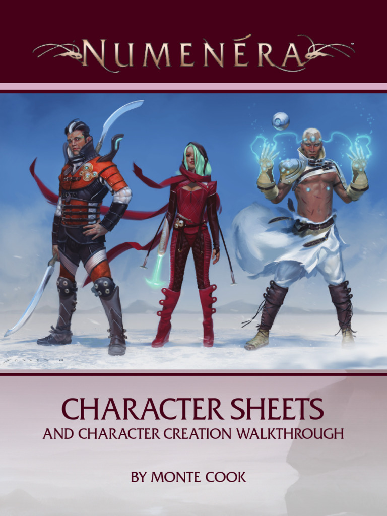 Numenera Character Sheets Print 2018-07-24 | PDF