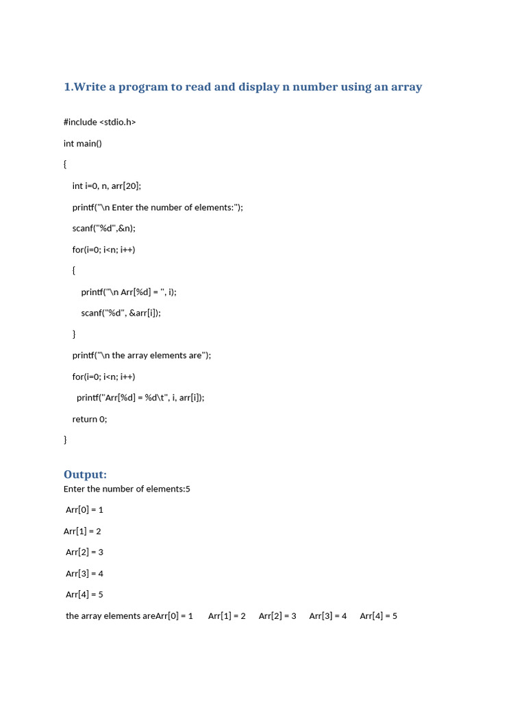 Sudeeps.k (Array) | PDF