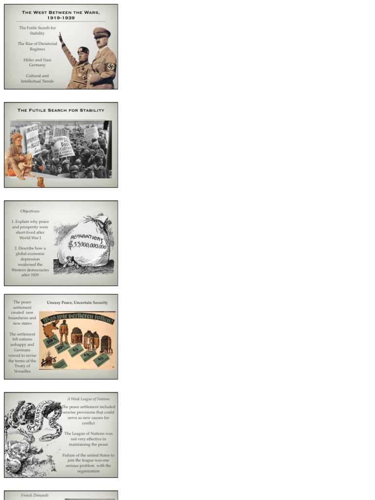 CHAPTER 24 - The West Between The Wars | PDF | Nazi Germany | Fascism