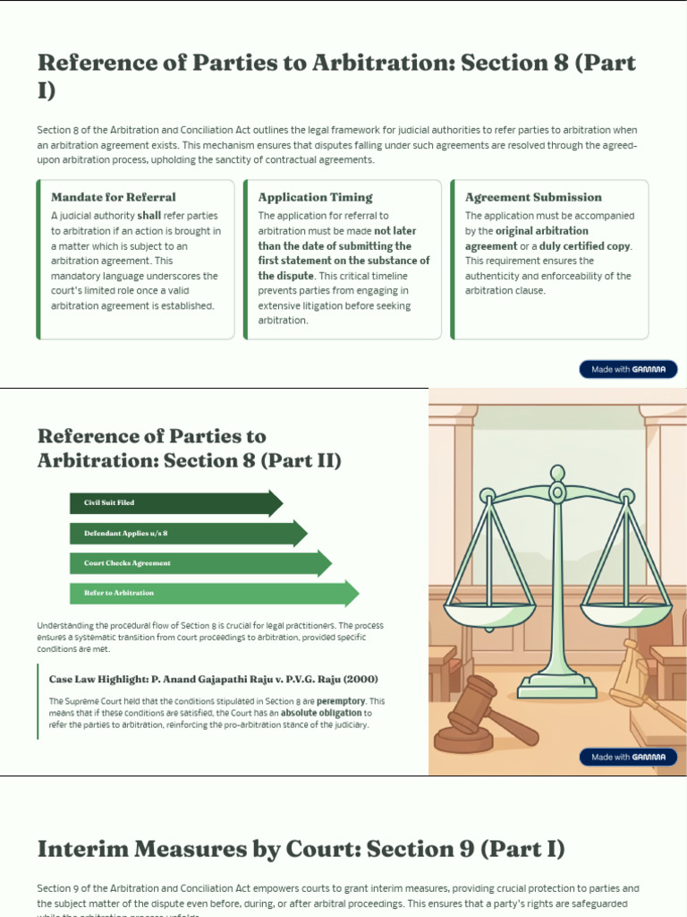 Arbitration Act: Key Sections Explained | PDF | Arbitration | Arbitral ...