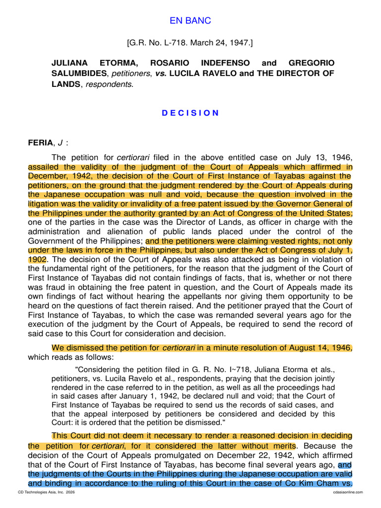 Etorma v. Ravelo | PDF | United States Courts Of Appeals | Appeal