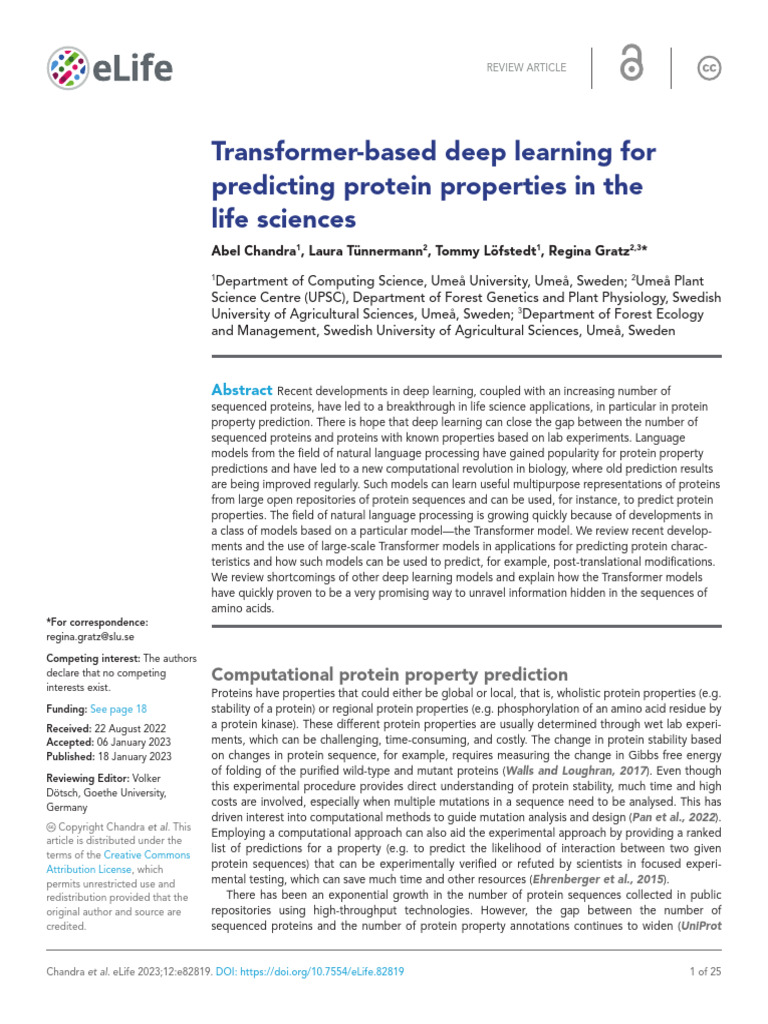 Transformer Models for Protein Prediction | PDF | Machine Learning ...