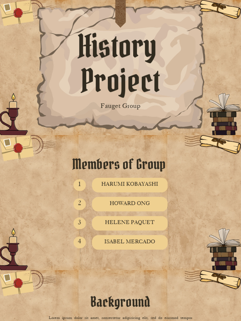 Brown Vintage Classic History Project Presentation | PDF