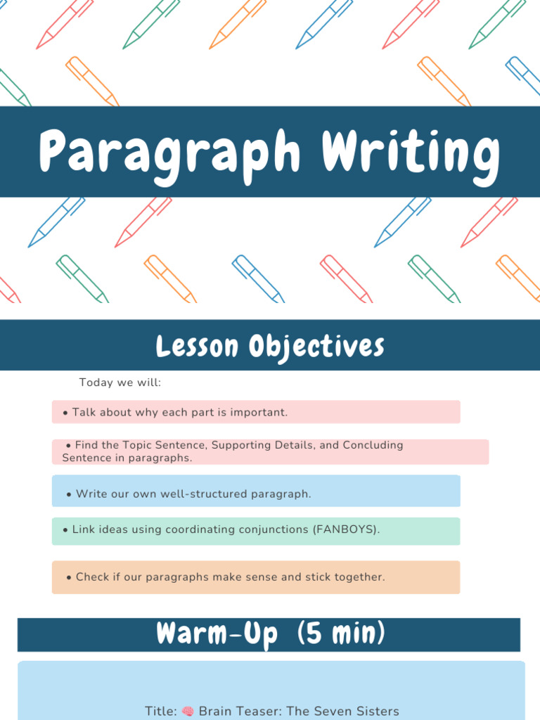_Paragraph Writing | PDF | Learning | Human Communication