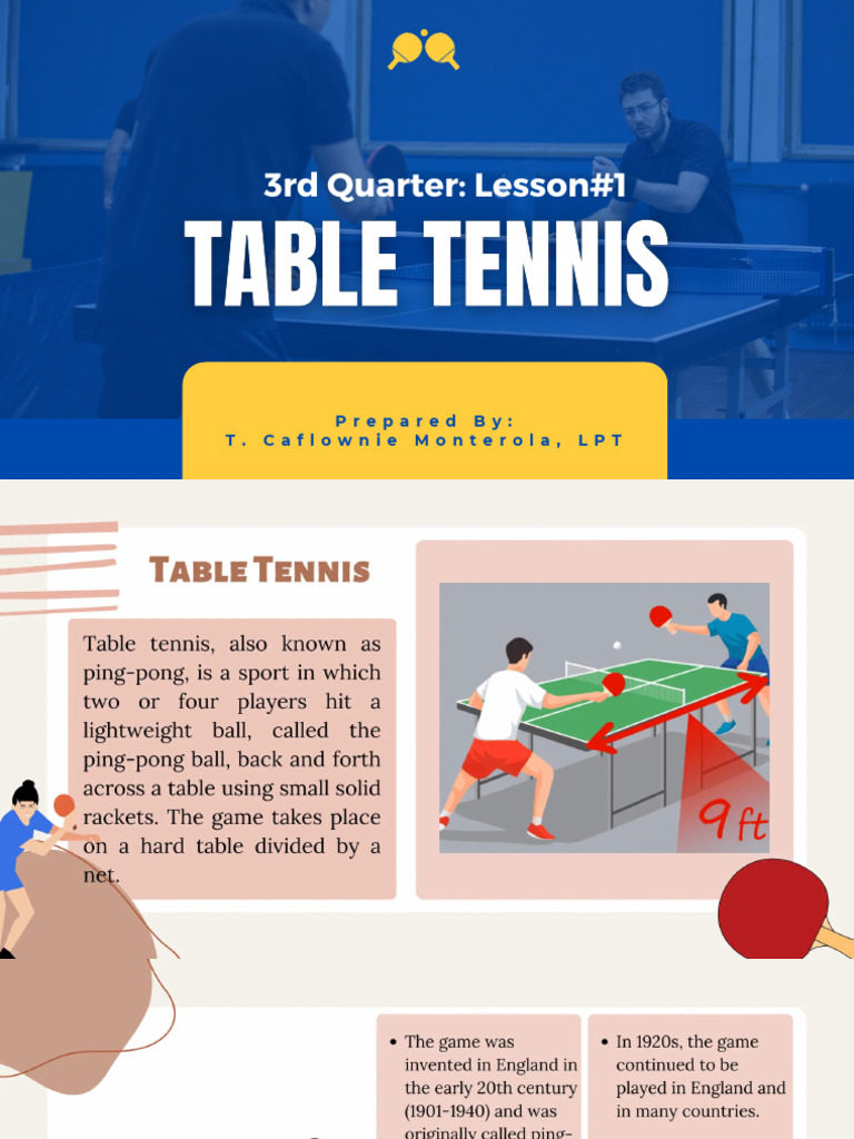 3Q PE 1 Table Tennis | PDF