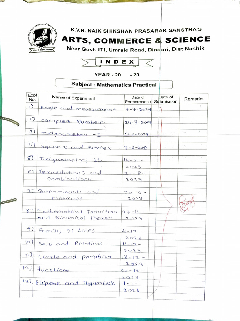 11th Mathematics Practical | PDF