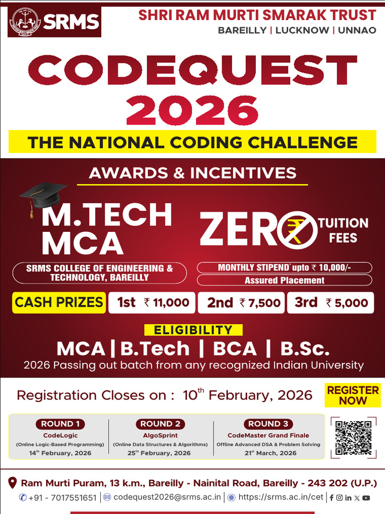 CodeQuest 2026 Poster | PDF