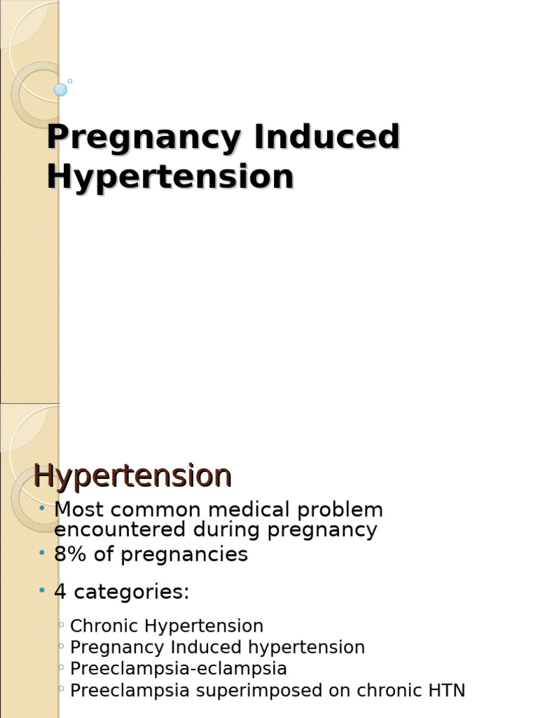 15.Pih Lecture Current Version | PDF | Edema | Hypertension