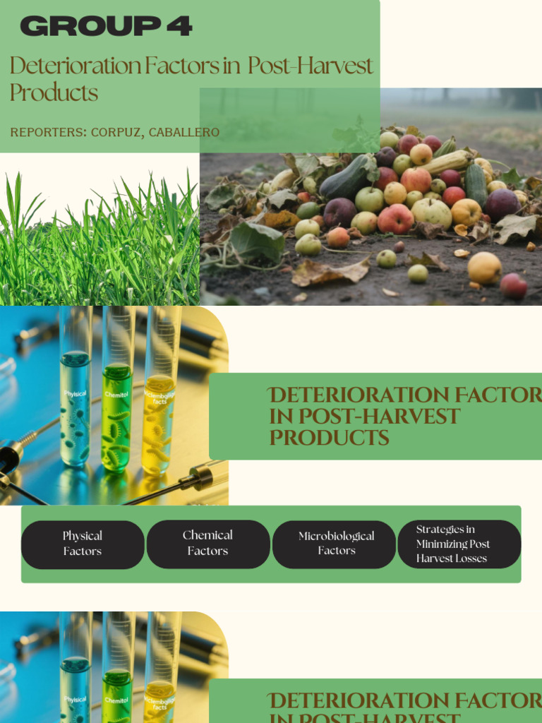 Topic 4_deterioration Factors of Post-harvest Products | PDF | Biology
