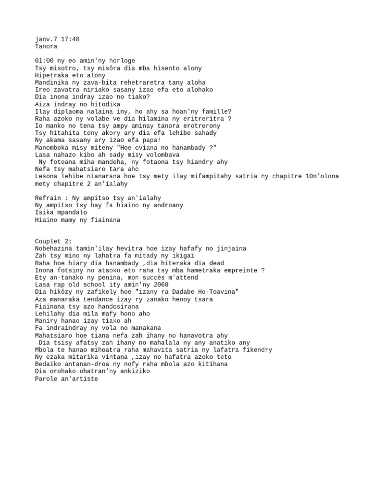 04. Tanora | PDF