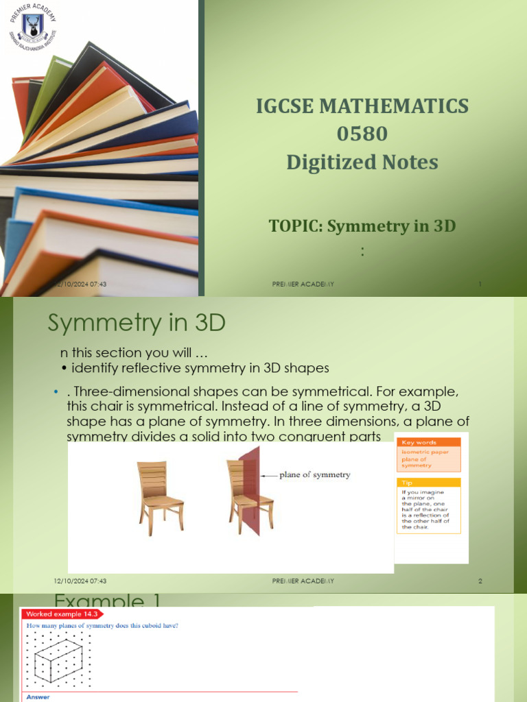 Find Symmetry In3D | PDF