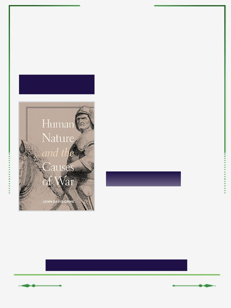 Human Nature and the Causes of War John David Orme eBook essentials pdf ...