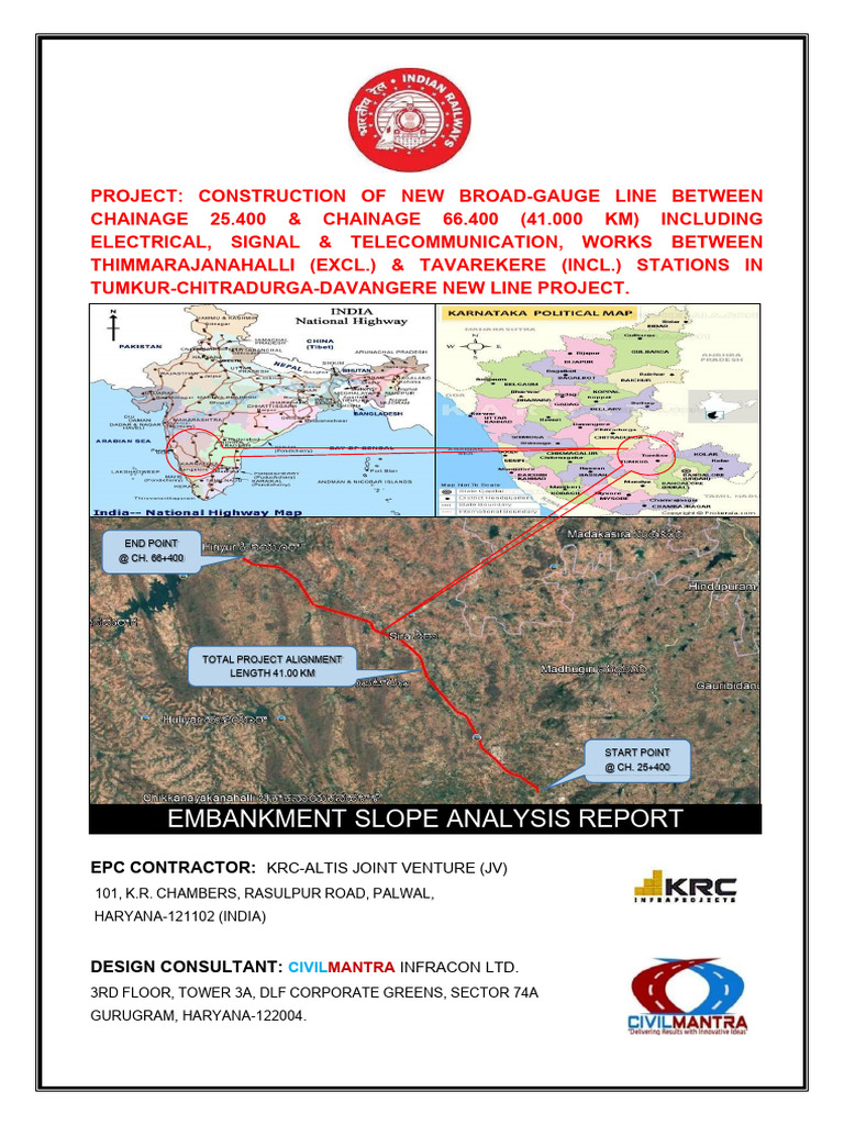 Embankment Slope Analysis Report | PDF | Geotechnical Engineering ...