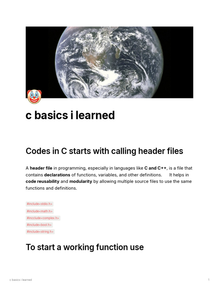 c_basics | PDF | Integer (Computer Science) | String (Computer Science)