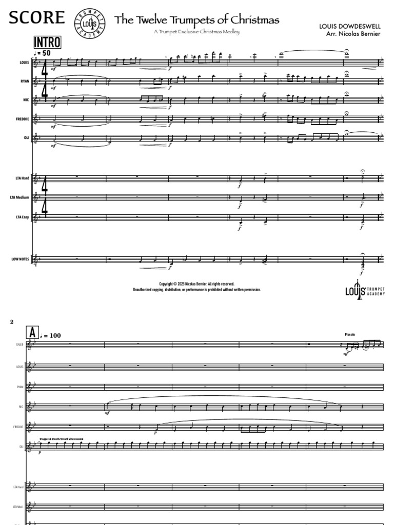 SCORE - The Twelve Trumpets of Christmas | PDF | Freedom Of Expression ...