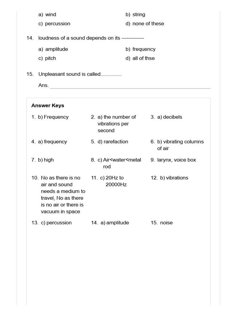 Key3sound Class 8 _ Wayground | PDF