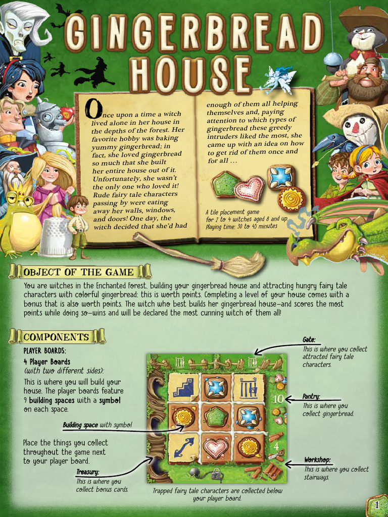 Build Gingerbread Houses: A Witch's Game | PDF