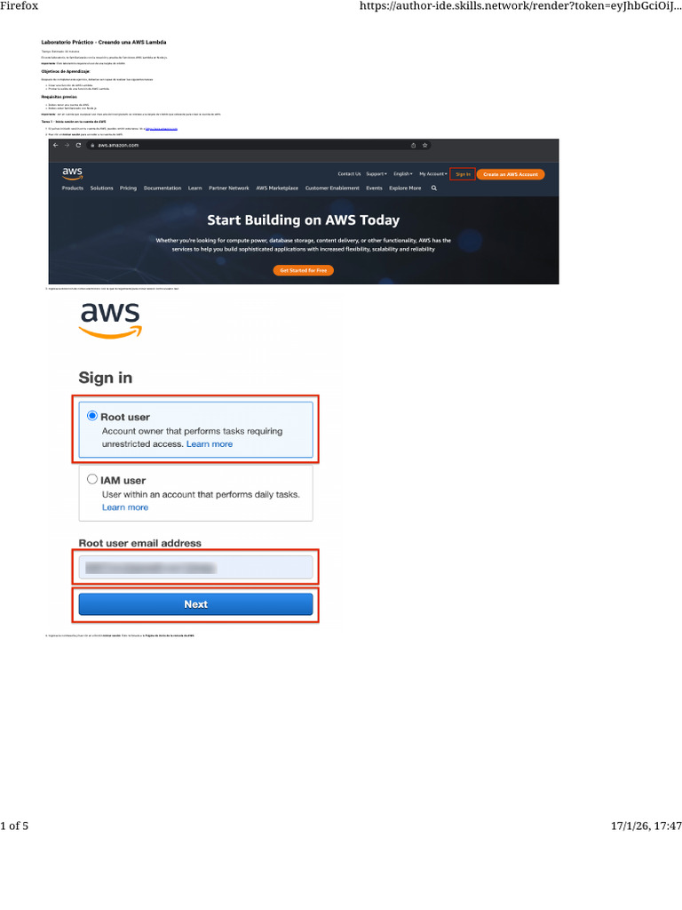 Opcional_ Creación de una AWS Lambda | PDF | Servicios web de Amazon | Informática