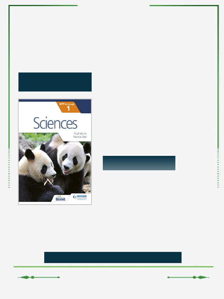 Sciences for the IB MYP 1 Morris eBook chapter-indexed pdf | PDF ...