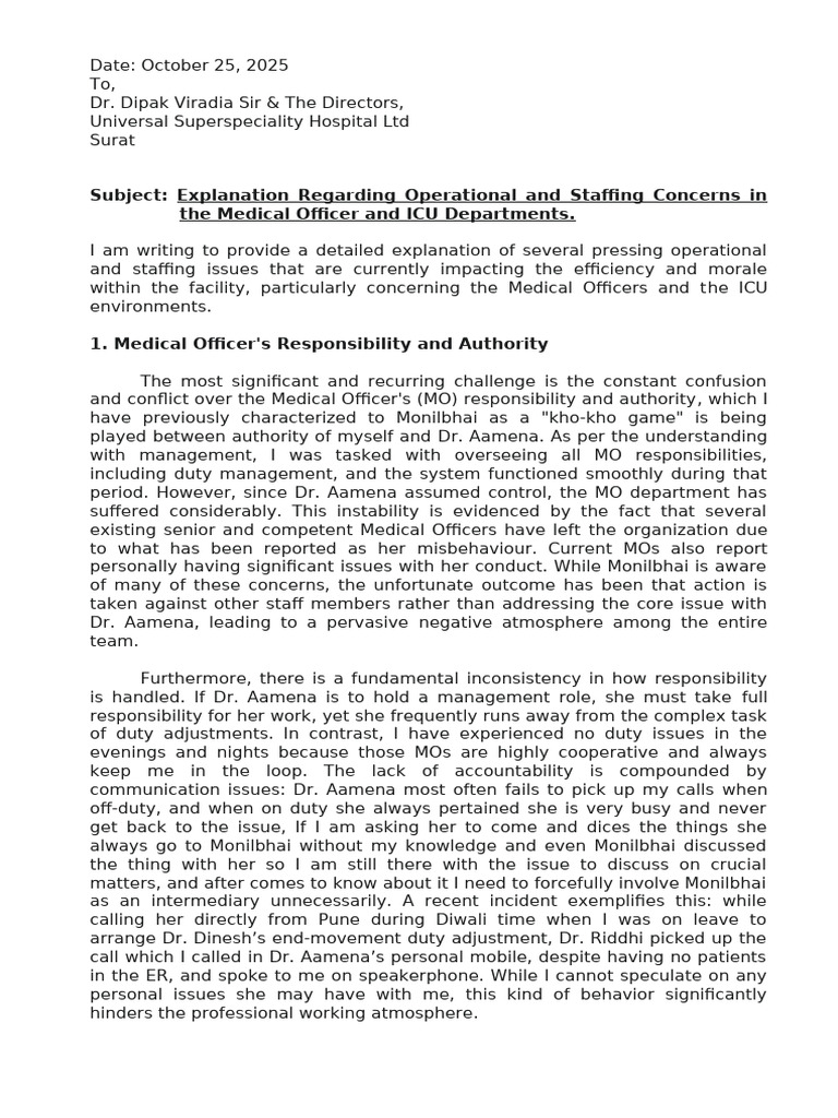 Explaination Letter | PDF | Psychology