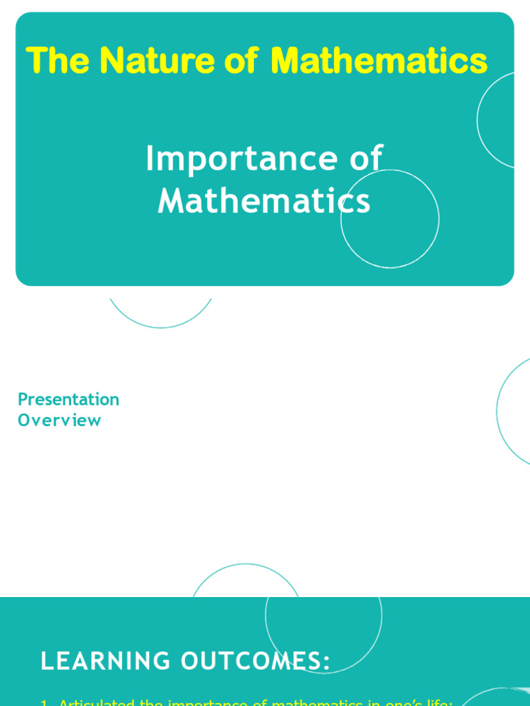 Importance of Mathematics in Life | PDF | Jupiter | Natural Satellite