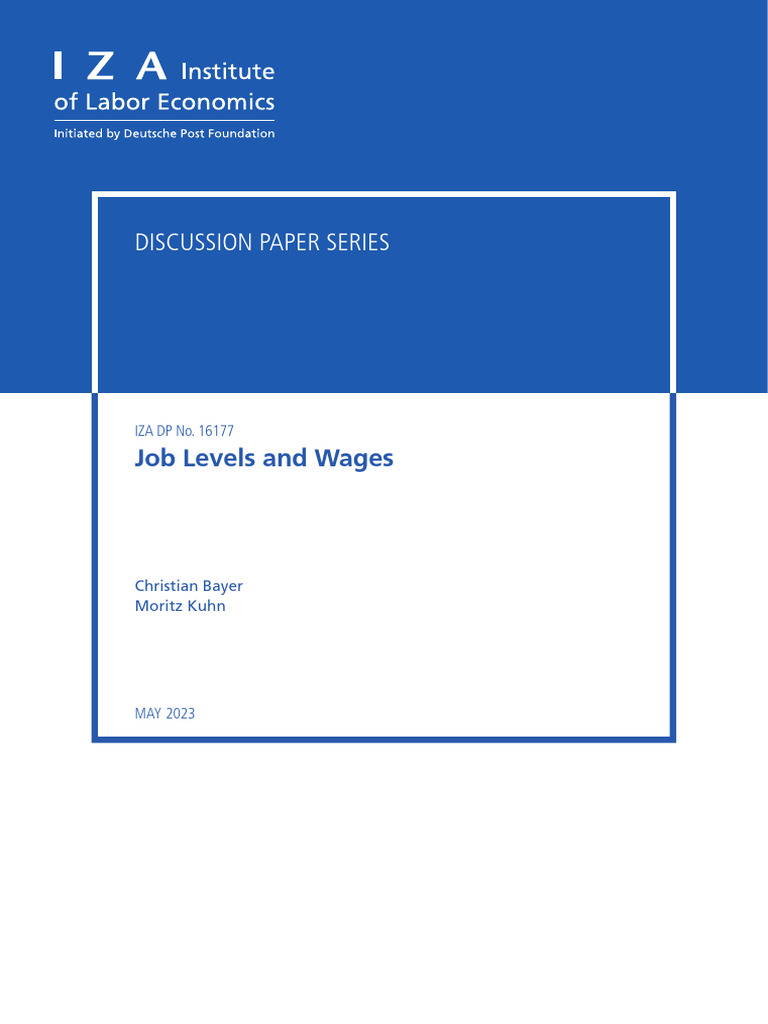 Job Levels and Wage Dynamics Analysis | PDF | Employment | Labour Economics