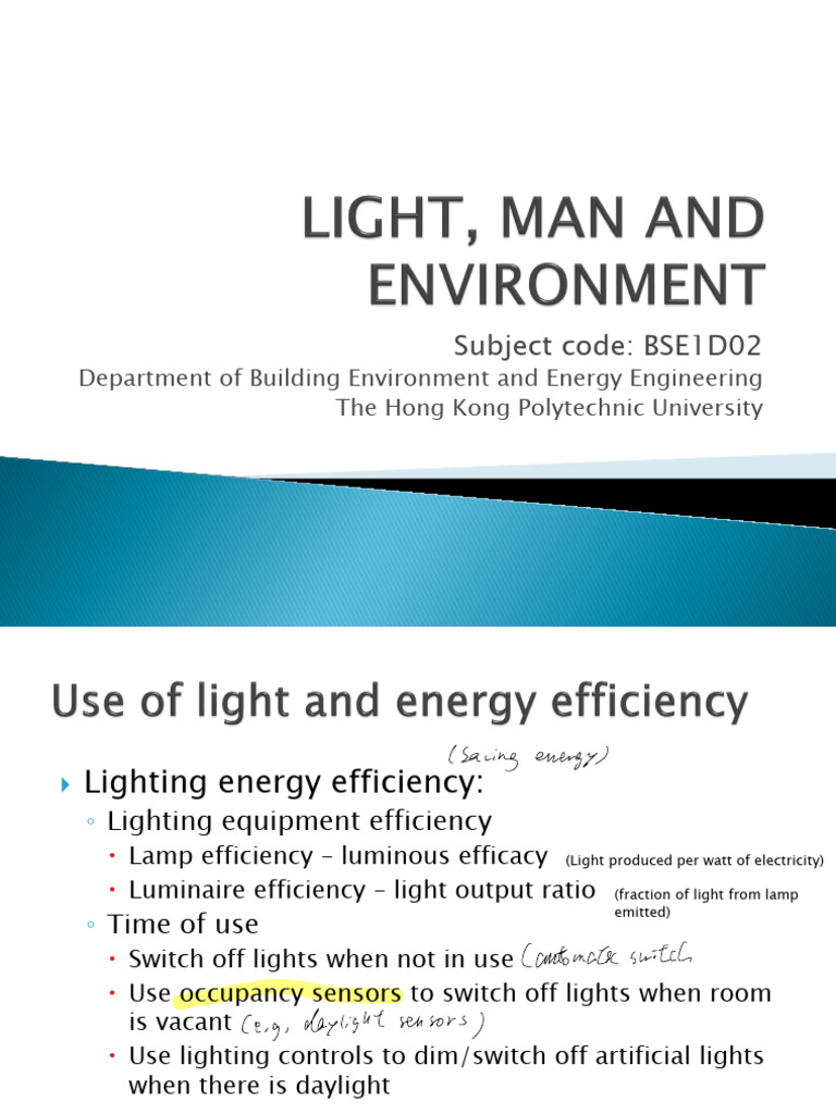 Lighting Energy Efficiency Strategies | PDF | Lighting | Light Emitting ...