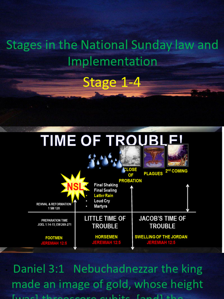 National Sunday Law Stages Explained | PDF | Shadrach, Meshach, And ...