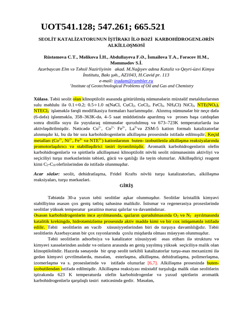 Rustamova J. New | PDF