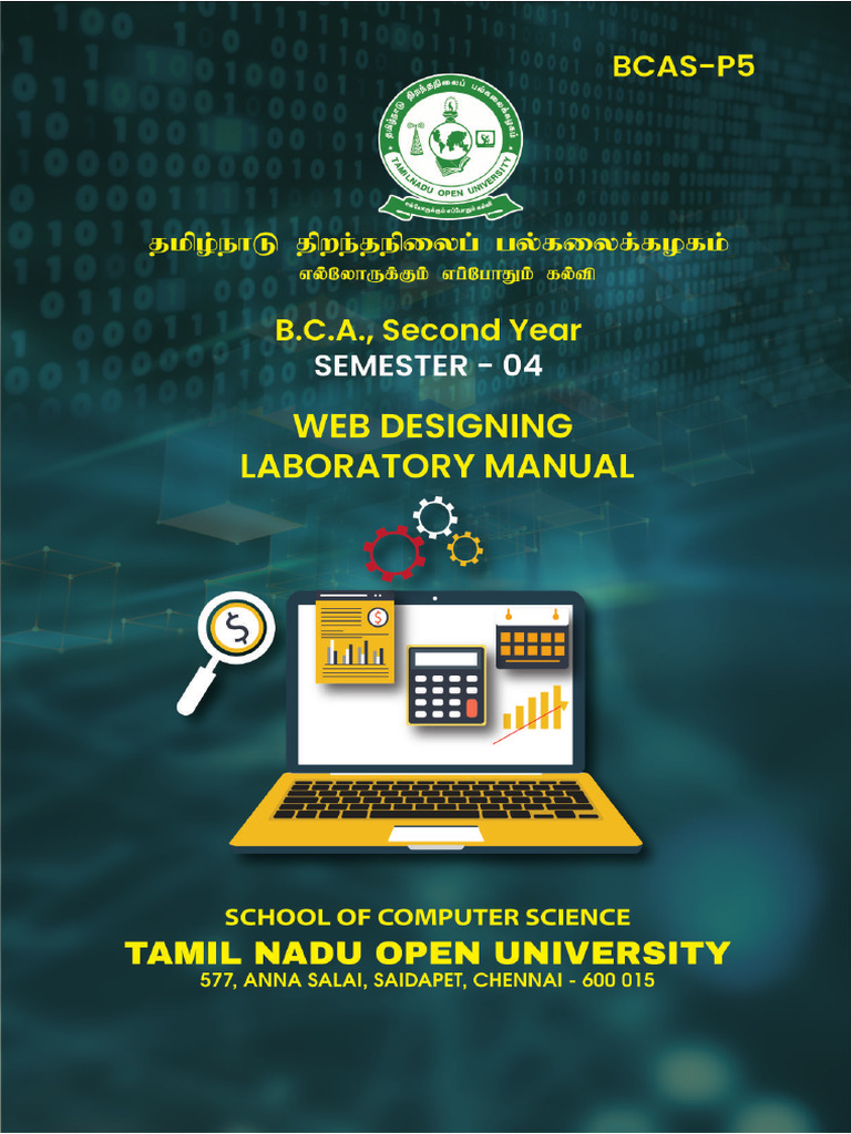 Web Designing Lab Manual for BCA | PDF | Class (Computer Programming ...
