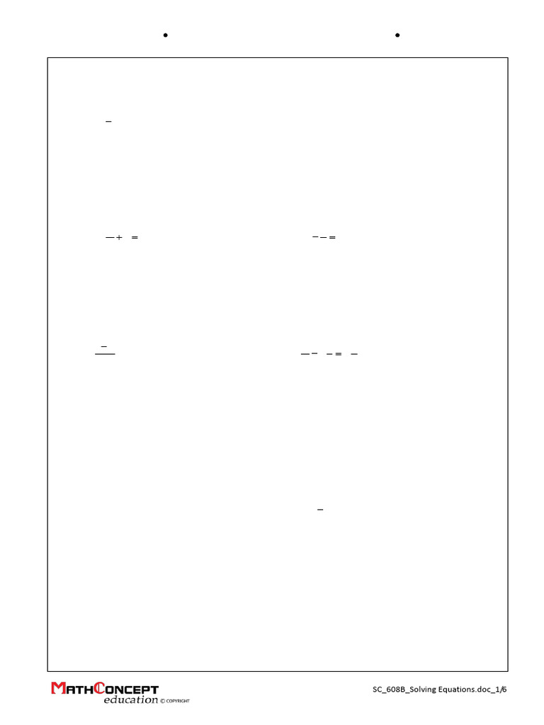 SC 608B Solving Equations | PDF | Chess | Chess Theory