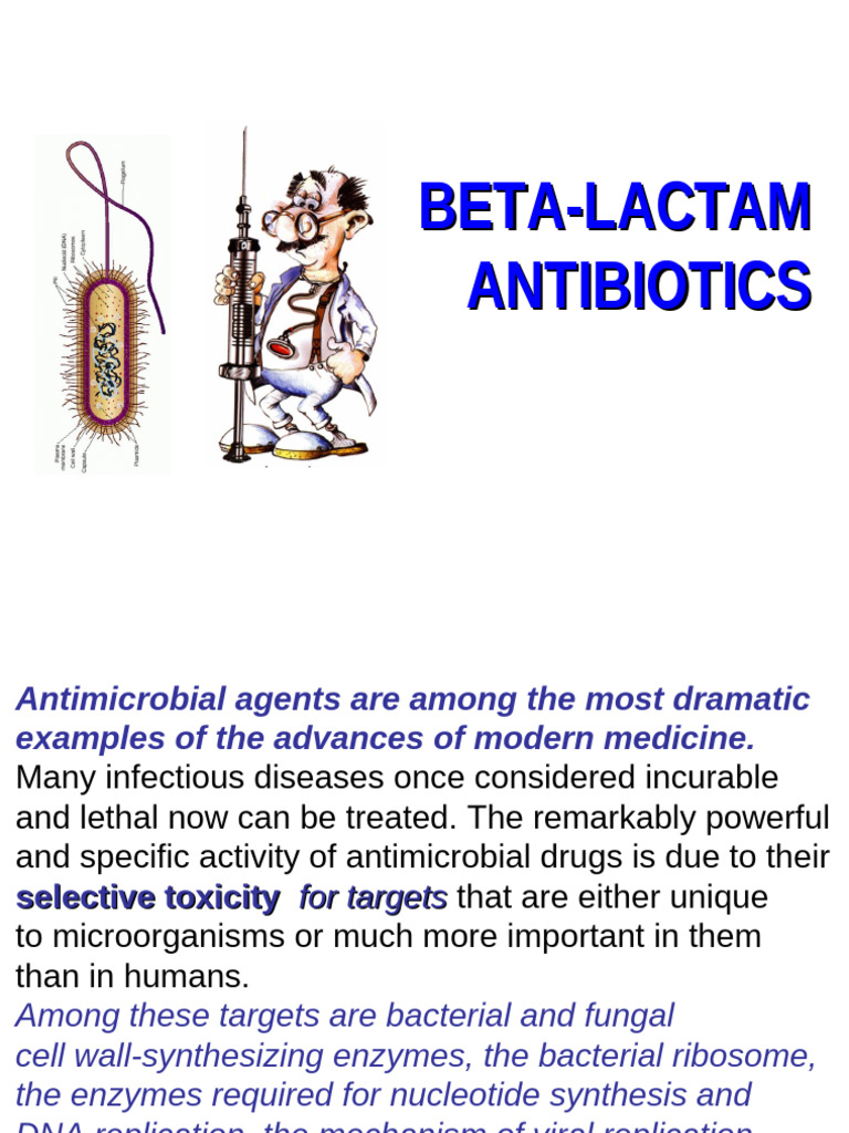Beta-lactams | PDF | Beta Lactamase | Penicillin