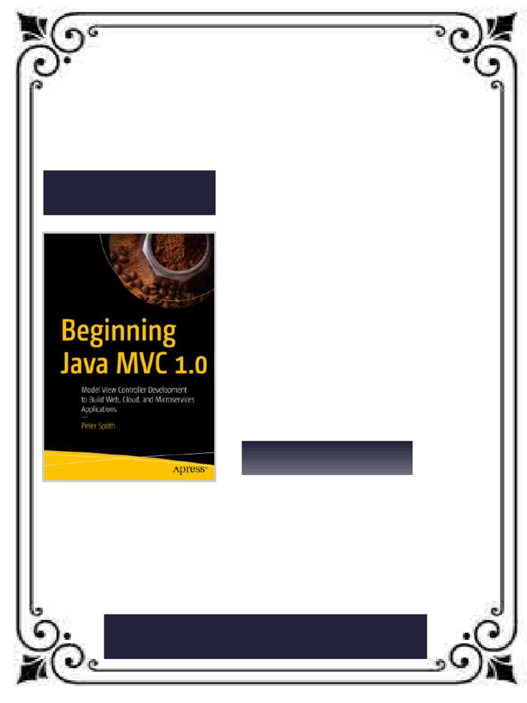 Beginning Java MVC 1.0: Model View Controller Development to Build Web ...