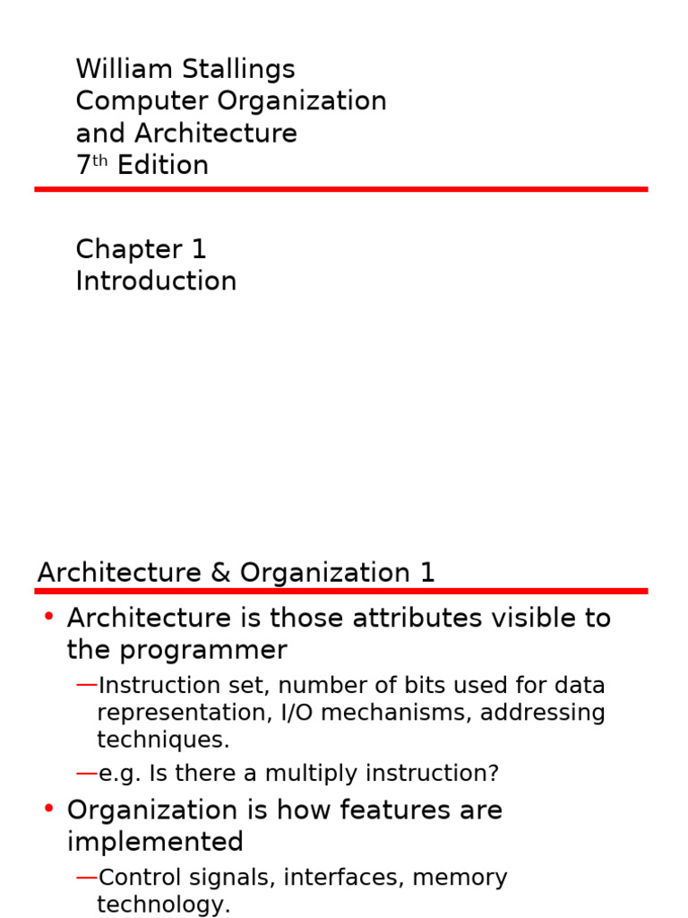 01 Introduction | PDF | Central Processing Unit | Input/Output