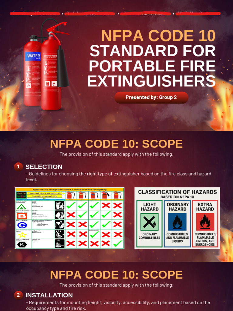 NFPA 10: Portable Fire Extinguisher Guide | PDF | Fires | Safety